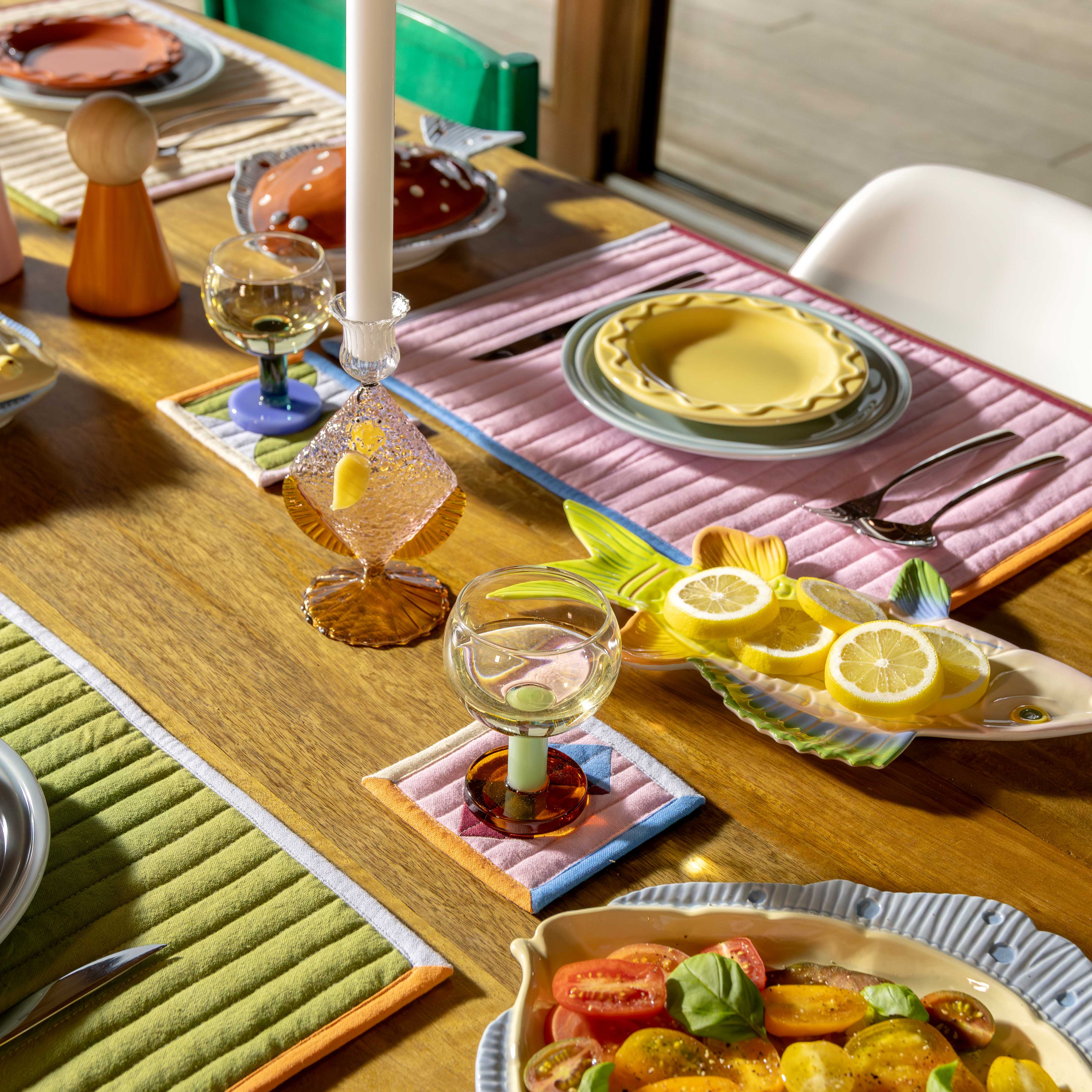 Candle holder fish pink - New - &k Amsterdam